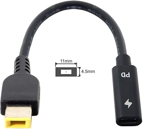 Amazon.com: cablecc Type C USB-C to Rectangle 11.0x4.5mm Power Plug PD Emulator Trigger Charge ...