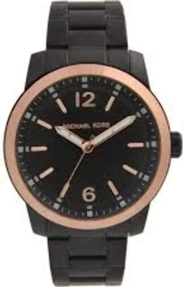 Michael Kors Men's Vonn Black Stainless Steel Watch MK8670, Black ...