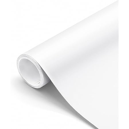 seonta Thick White Contact Paper Matte White Wallpaper 16"x198 ...