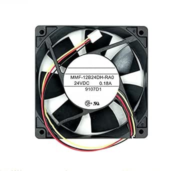 Amazon.co.jp: MMF-12B24DH-RAO 120x120x25mm 12cm DC24V 0.18A 3線式ダブルボール冷却ファン : パソコン・周辺機器