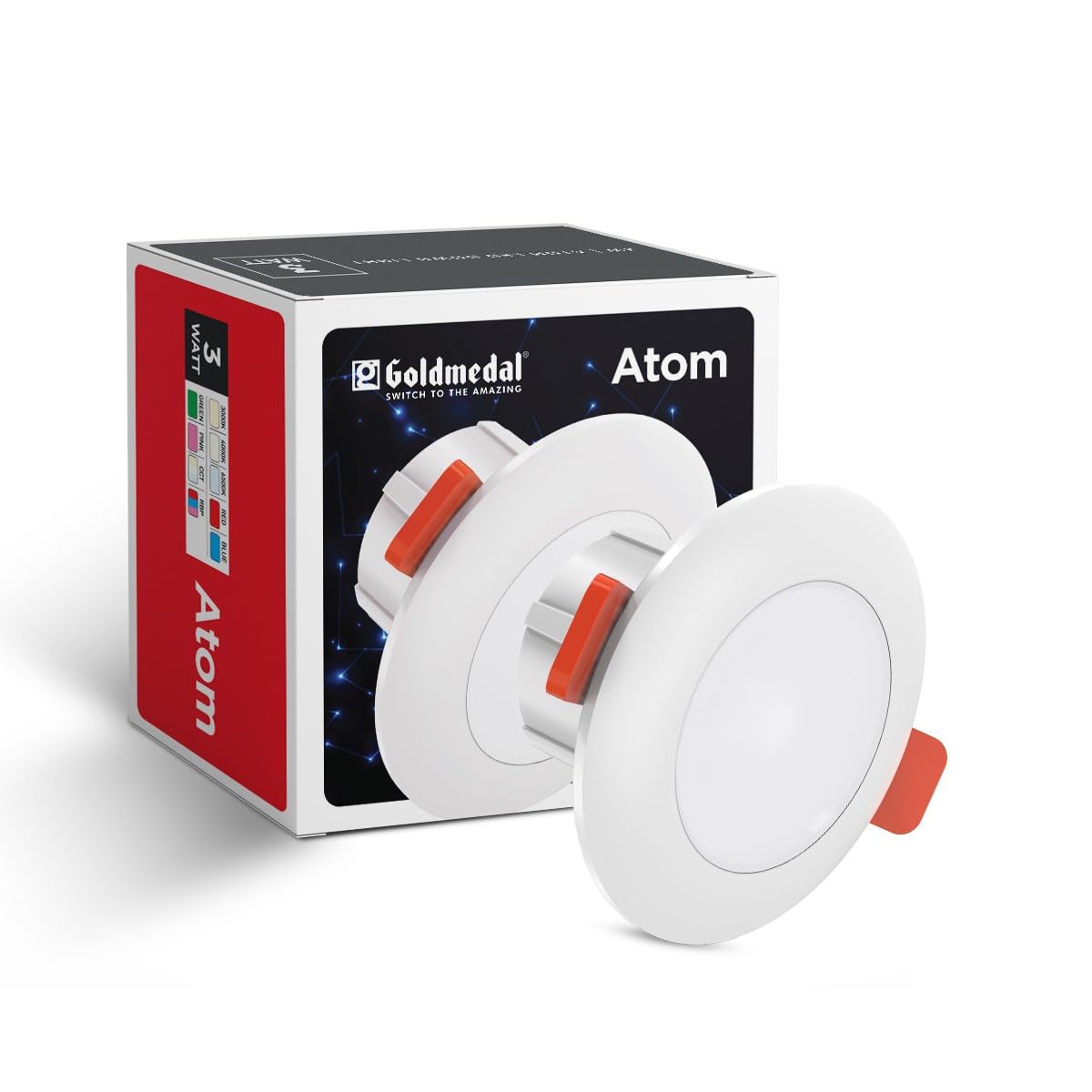 Buy Goldmedal Atom 3W LED Downlight-Round (Pack of 1) Online at Low ...