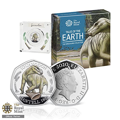 Dinosaur 50p Coin Iguanodon Official Royal Mint Limited Edition Silver ...