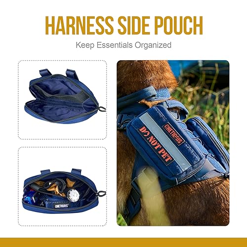 Snapklik.com : OneTigris Service Dog Vest Harness Saddle Bag Backpack ...