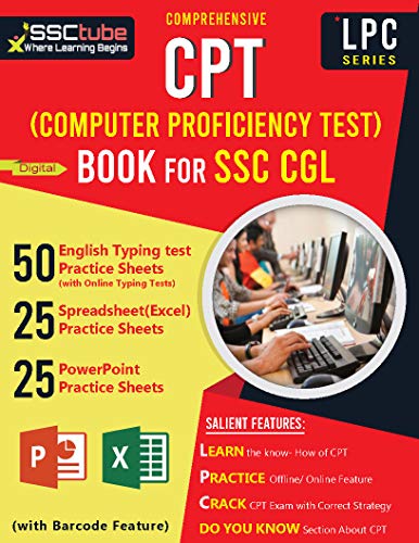 CPT (Computer Proficiency Test) for SSC CGL: 50 Typing Tests, 25 Excel ...