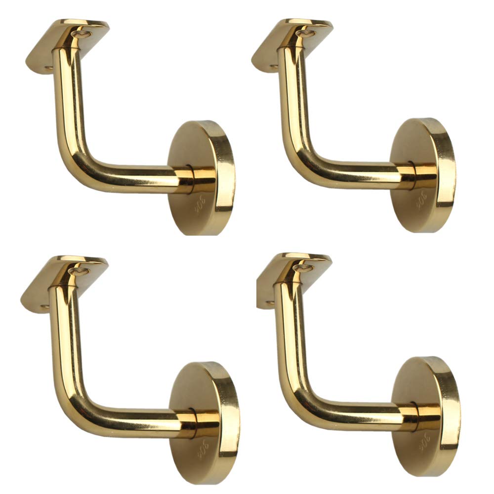 Buy DDIAN Stair Bannister Handrail Ends Hand Rail Brackets for Wall ed ...