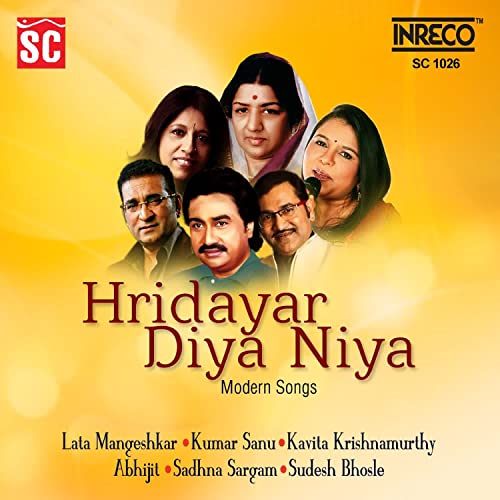 Hridayar Diya Niya de Abhijeet Bhattacharya, Lata Mangeshkar, Sadhana ...