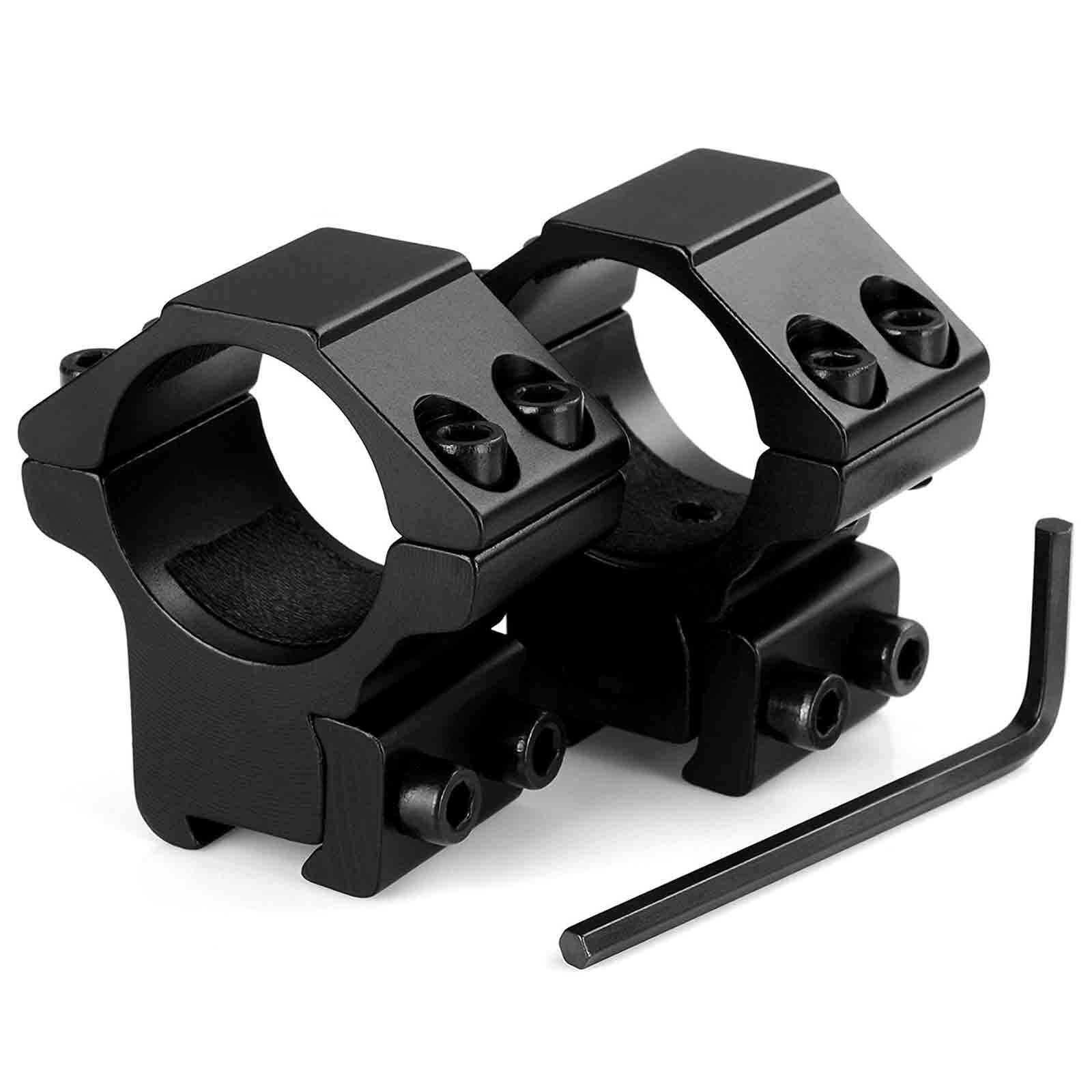 Amazon.com : 2-Pack Scope Rings 1" High Profile Rifle Scope Rings Mount ...