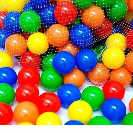 Pack of 50 Premium Plastic Play Balls for Kids Play & Fun Made : Amazon ...