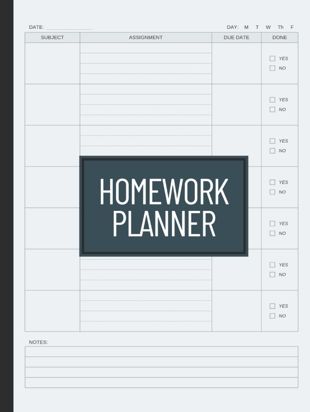 Amazon.com: Homework Planner: Undated Assignment Notebook for ...