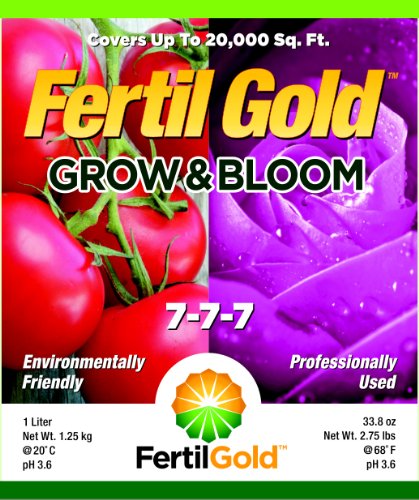 Amazon.com : Fertil Gold Grow & Bloom Liquid Fertilizer Concentrate 33. ...