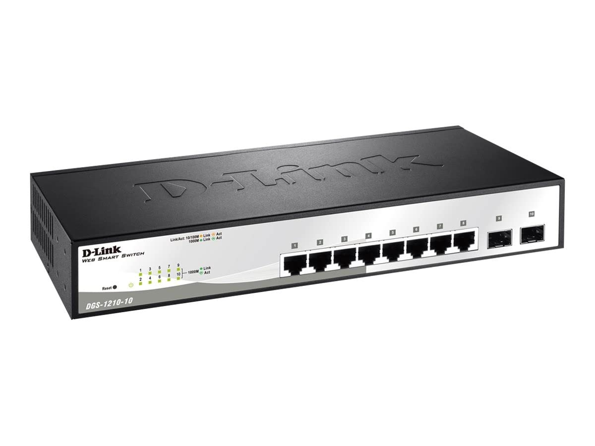 Amazon.com: D-Link 10-Port Gigabit Smart Managed Switch | 8 GbE + 2 SFP ...