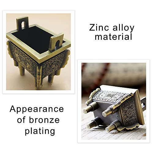 Incense Burner Chinese Traditional Censer Ding Antique Fang Ding for ...