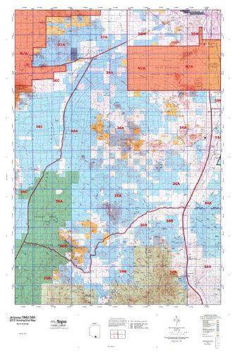 Arizona GMU 36A Hunt Area / Game Management Units (GMU) Map ...
