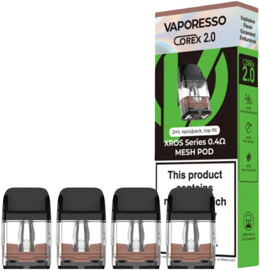 Vaporesso XROS 4 Pods [0.4ohm] - Vaporesso XROS V2 Replacement Pods ...