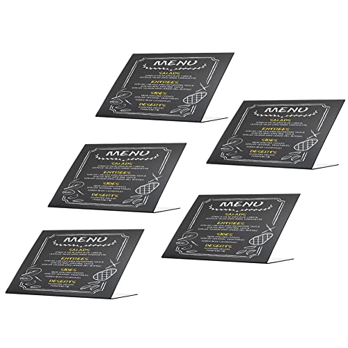 Spraccueil Pack of 5 A5 Horizontal Price Tags Stand Buffet Signs Stand ...