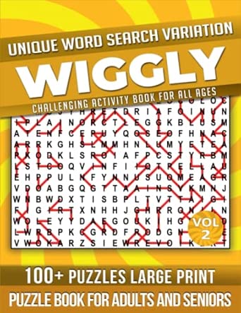Wiggly Word Search Large Print: Unique Word Search Variation ...