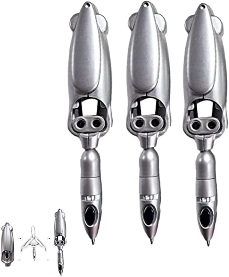 3Pc Folding Transformer Pens, Retractable Ballpoint Pen ...