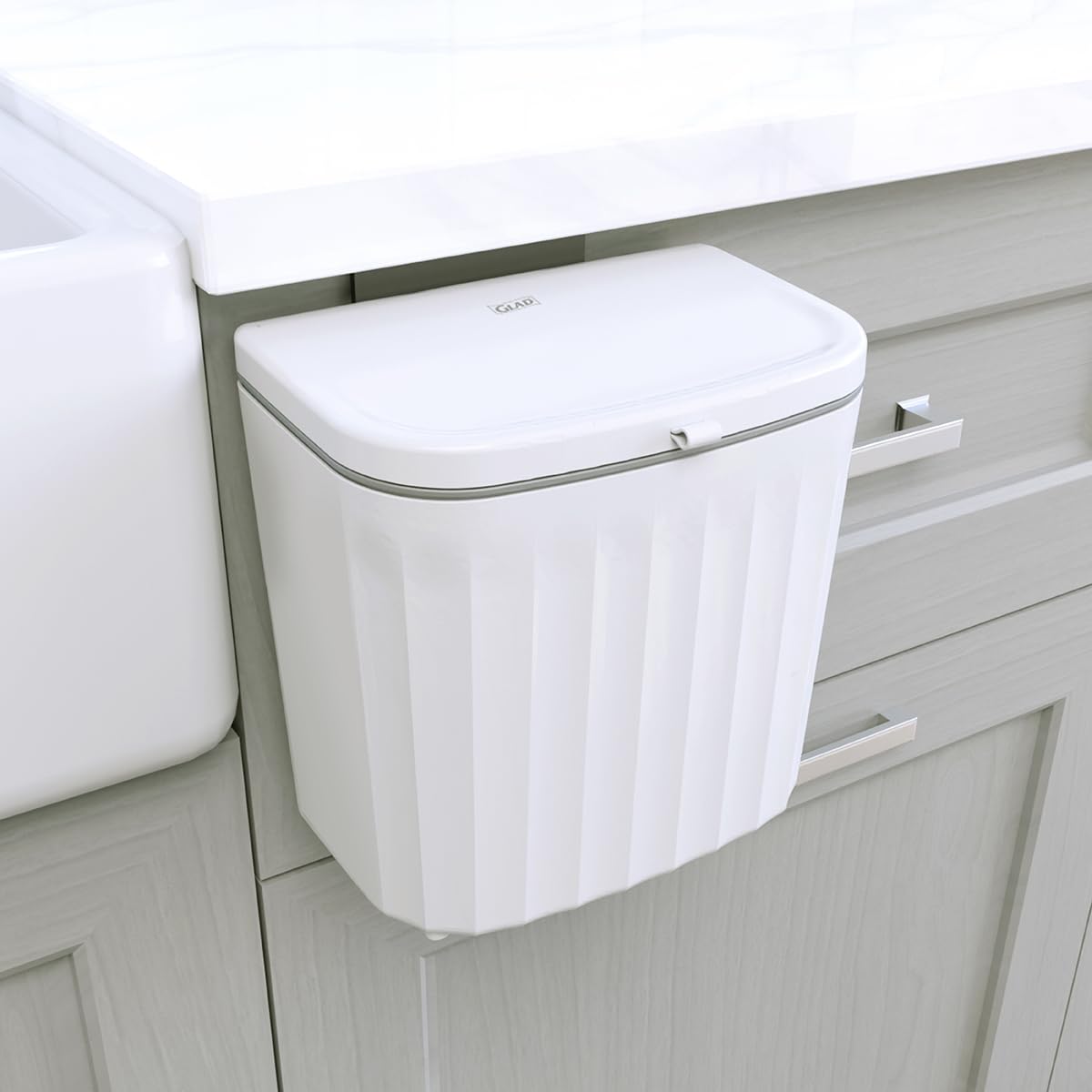 Amazon.com: Glad Roomate Under Counter Trash Can | Space Saving Waste ...