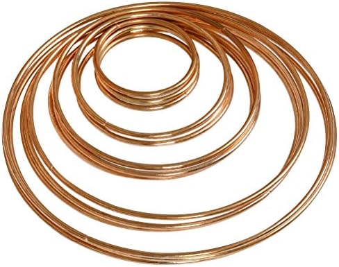 BUYGOO 15Pcs Gold Metal Dream Catcher Rings, 2/3/ 4/5/ 6 Inch Metal ...