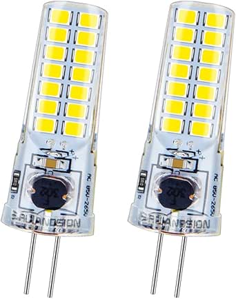 Ruiandsion G4 LED Bulb 120V 5W AC/DC 85V-265V White Non-Dimmable 50W ...