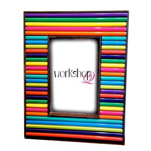 Photo Frame Pencil Colour Fancy Funky Photo Frames : Amazon.in: Home ...
