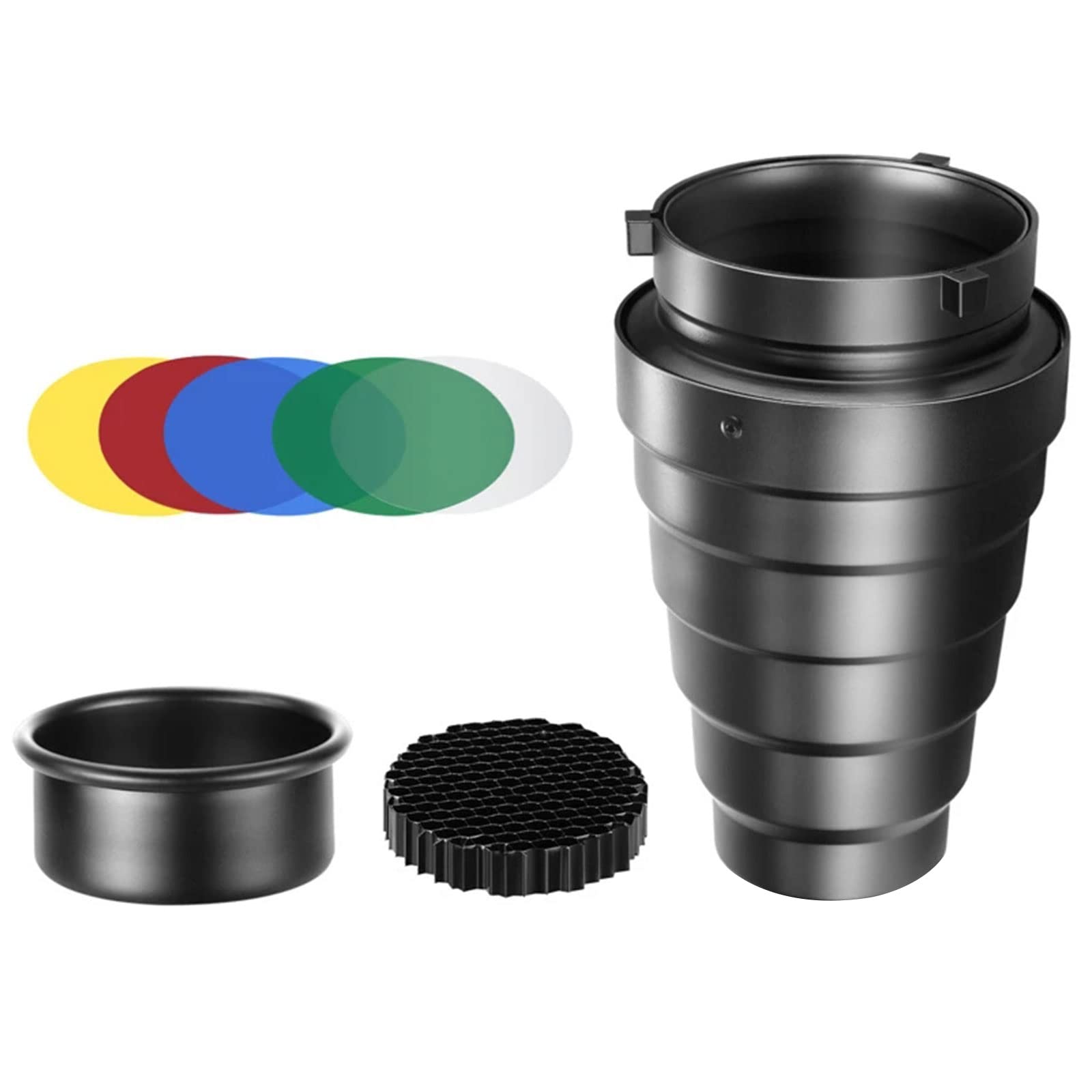 Buy TSLBW Aluminium Alloy Conical Snoot Kit 20cm Snoot Bowens Metal ...