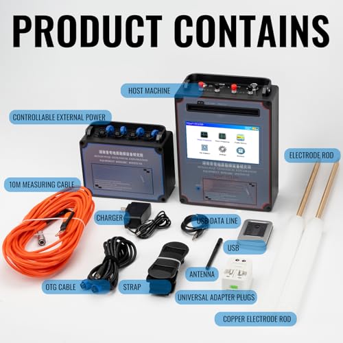 PQWT TC1200 Underground Water Detector 1500M Multi Frequency Geological ...
