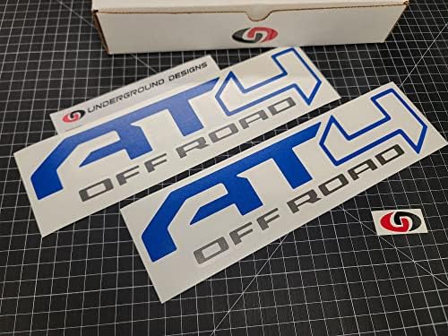 Amazon.com: AT4 Off Road Decals (2-Pack) Fender Stickers Bedside 4x4 ...