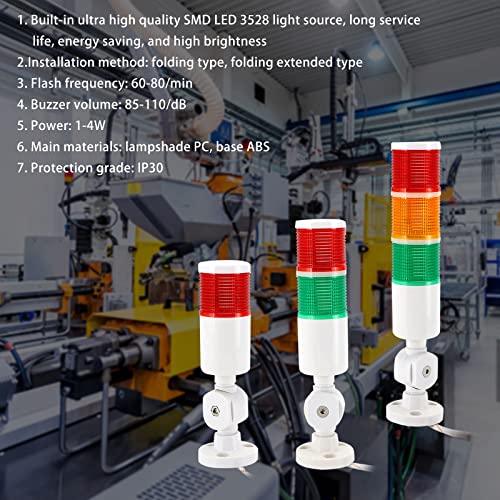 Snapklik.com : 3Pcs Led Signal Tower Stack Lights, Industrial Signal ...