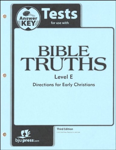 Bible Truths E Grade 11 Test Key 3rd Edition: 9781591669487: Amazon.com ...
