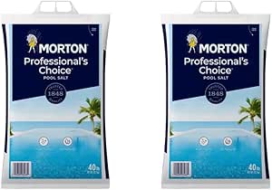 Amazon.com : Generic Morton Professional's Choice Pool Salt 40 lb. 2 Count : Patio, Lawn & Garden