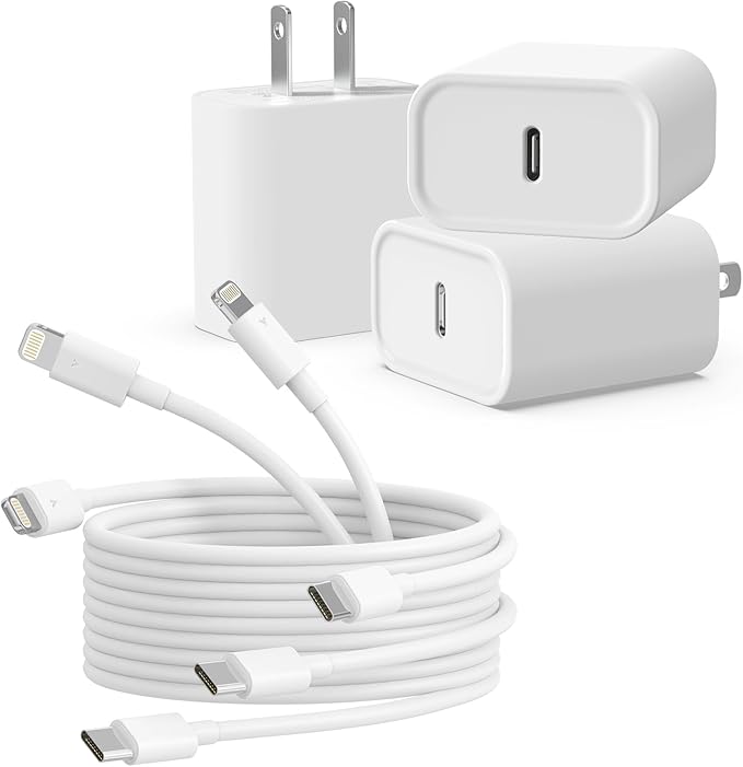 Amazon.com: 3Pack iPhone Charger [MFi Certified], iGENJUN 20W PD USB C ...