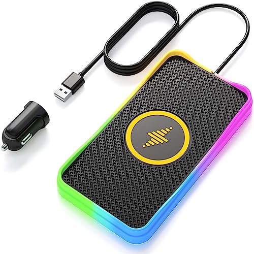 Amazon.com: Wireless Car Charger Pad Qi Charging Mat Fast 15W 10W 7.5W ...