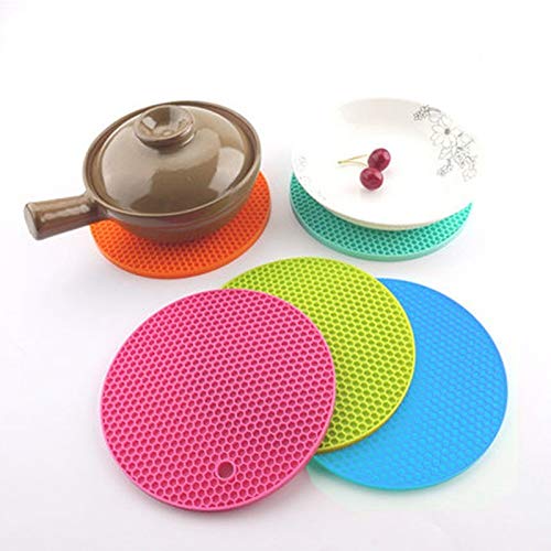 RACHEES Silicone Non Slip Heat Resistant Rubber Pot lid Holders and ...