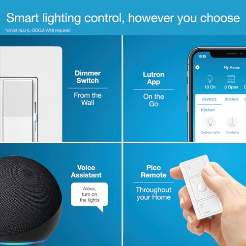 Snapklik.com : Diva Smart Dimmer Switch For Caséta Smart Lighting No ...