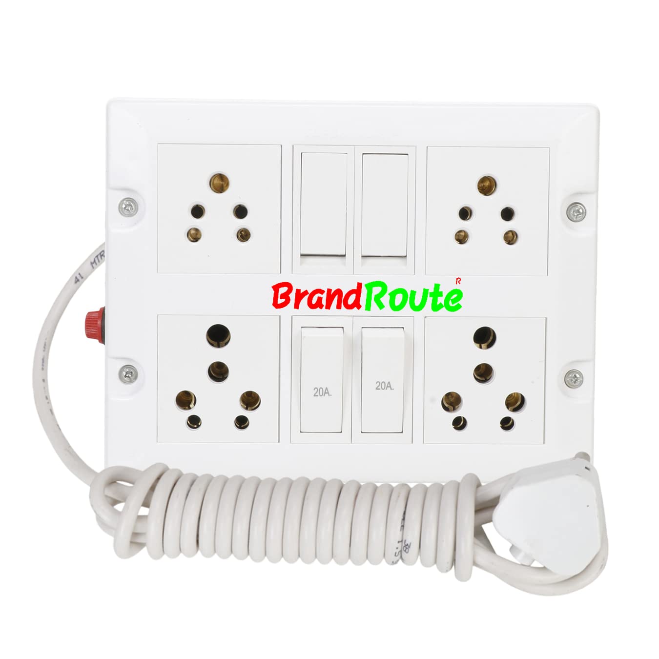 Buy Modular Power Strip Fitted -4 Socket (16 Amp,6 Amp),2 Switches(16 ...