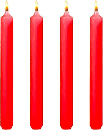 Amazon.com: 8 inch Taper Candles-Set of 4 Tapered Candle, Tall ...