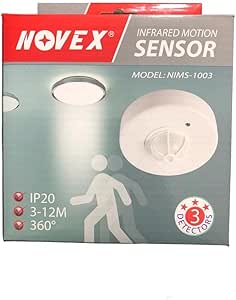 NOVEX INFRARED MOTION SENSOR 360 Degree Surface Mount PIR Ceiling ...