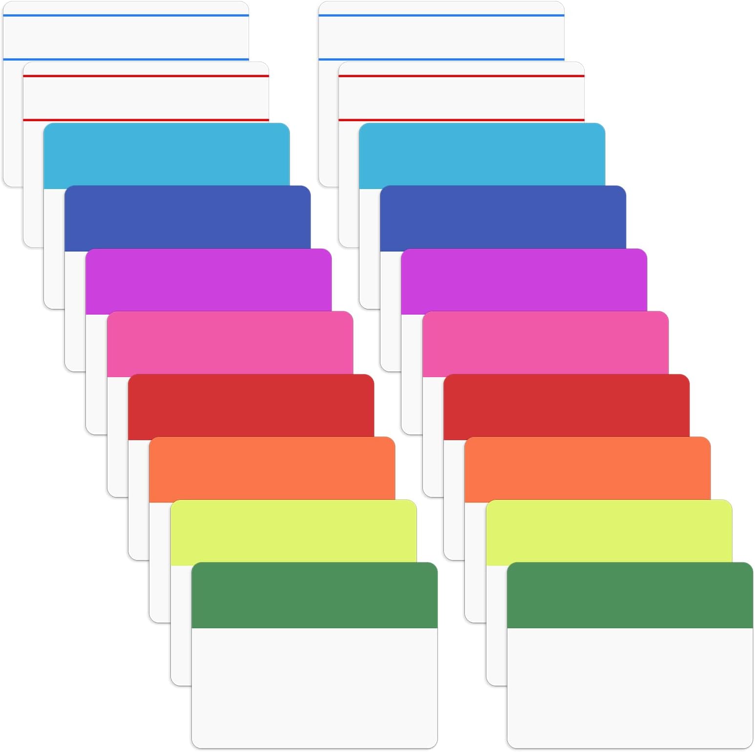 Amazon.com : Post-it Filing Tabs, 2 x 1.5, Solid Assorted Colors, Pack ...