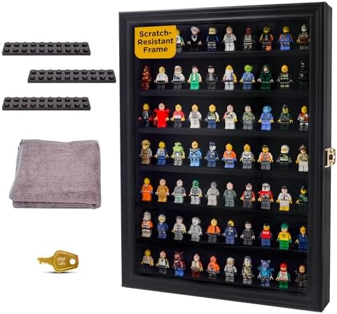 Amazon.com: Minifigure Display Case - Building Block Toy Wall Cabinet ...