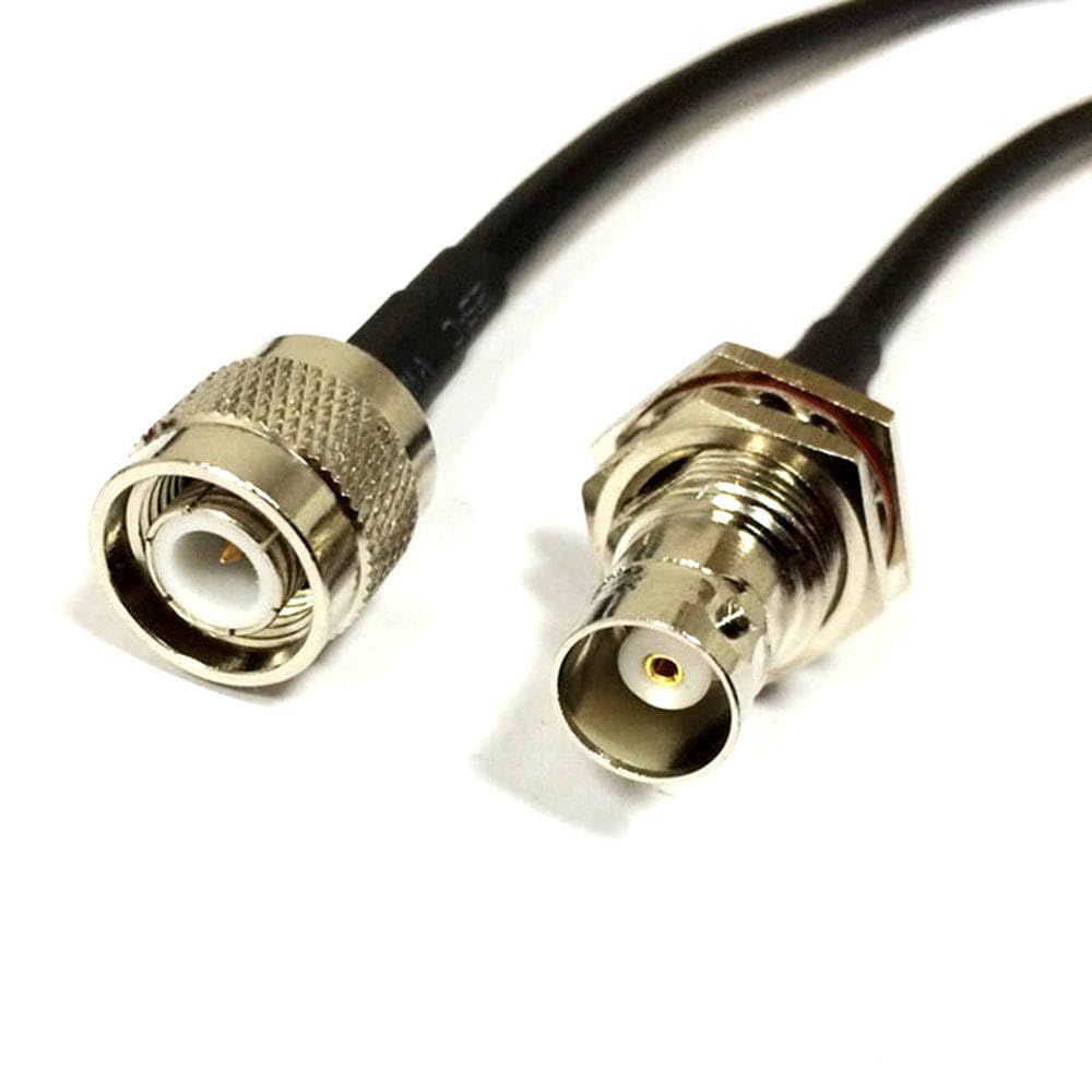 Amazon.com: RF Router Cable TNC Male to BNC Female Bulkhead Pigtail Cable RG58 50CM : Electronics