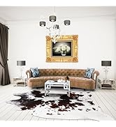 Amazon.com: SVATOUCH Premium Cowhide Rug 4.6 x 5.2 Feet,Western Decor ...