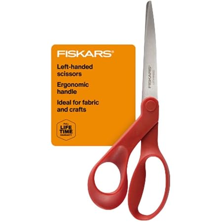 Fiskars All-Purpose Left-Handed Scissors - Ergonomically Contoured - 8 ...