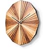 Amazon.com: NEODECO Parametric Wood Wall Clock, 3D Birch Plywood ...