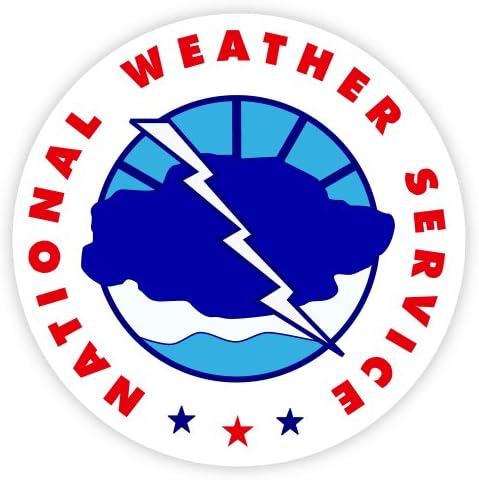 Amazon.com: National Weather Service sticker decal 4" x 4" : Sports ...