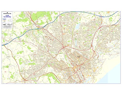 Amazon.com: Postcode City Sector Maps 3 Cardiff (Paper): 5015822174728 ...