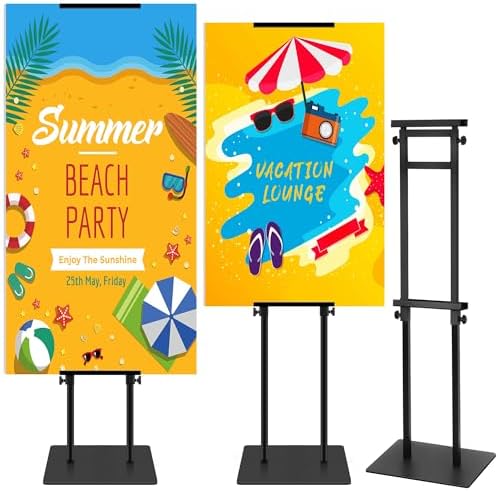 Amazon.com : VAIIGO 2Pack Poster Stand for Display, Heavy Duty Floor ...