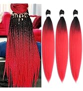 Amazon.com : BALINGHAIR Pre Stretched Braiding Hair 28 Inch Braids Hair ...