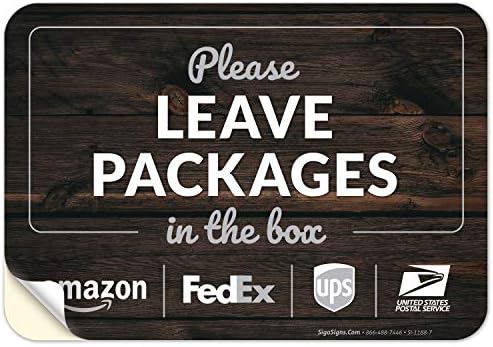 Amazon.com: Parcel Box (Mail Box) Sign - Manufactured from Aluminium ...