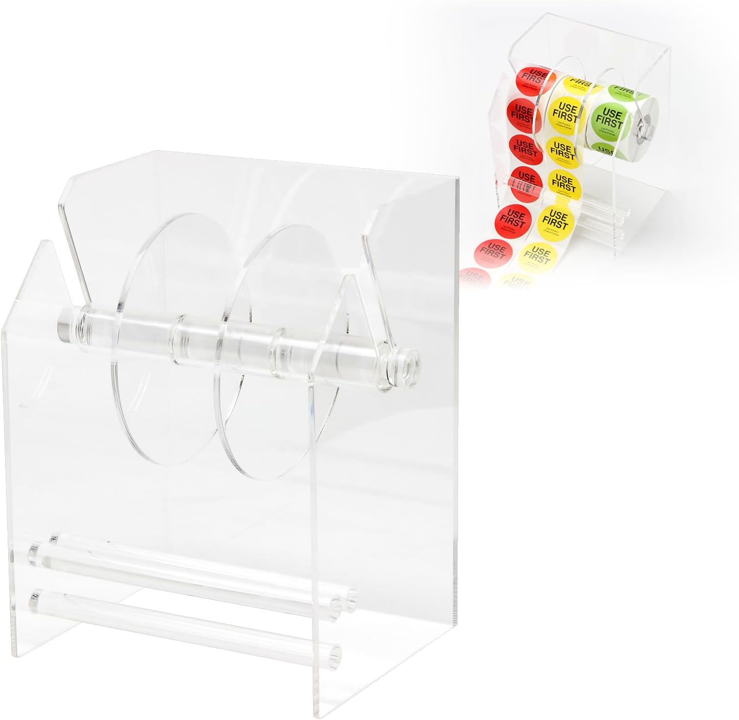 Amazon.com : KVMORZE Adjustable Label Dispenser, Acrylic Sticker ...